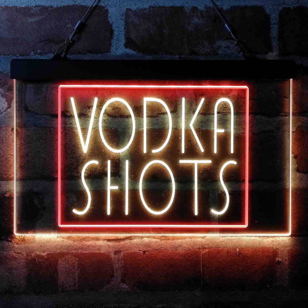 Vodka Shots Display Dual Color LED Neon Sign St6-i4064 - Etsy
