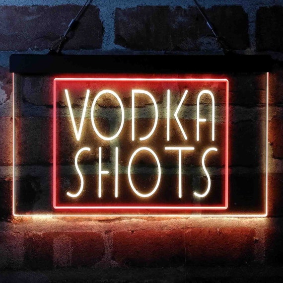 Vodka Shots Display Dual Color LED Neon Sign St6-i4064 | Etsy