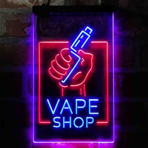 Vape Shop Holding Hand Display Dual Color LED Sign St6-i4018 - Etsy