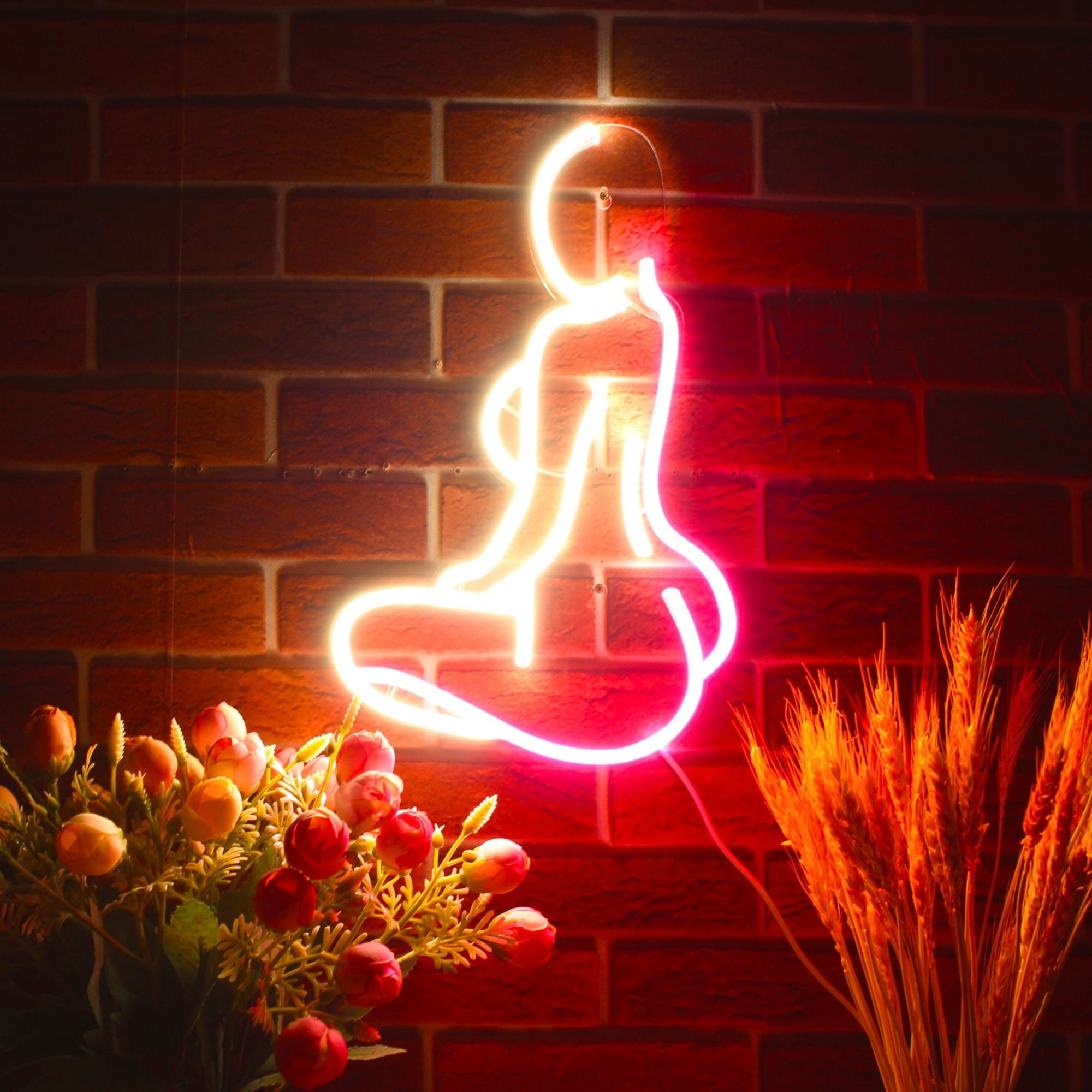 Lady Back Shape Decoration Flex Silicone LED Neon Sign | Etsy