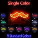 Moustache Decoration Flex Silicone LED Neon Sign St16-fnu0278 - Etsy