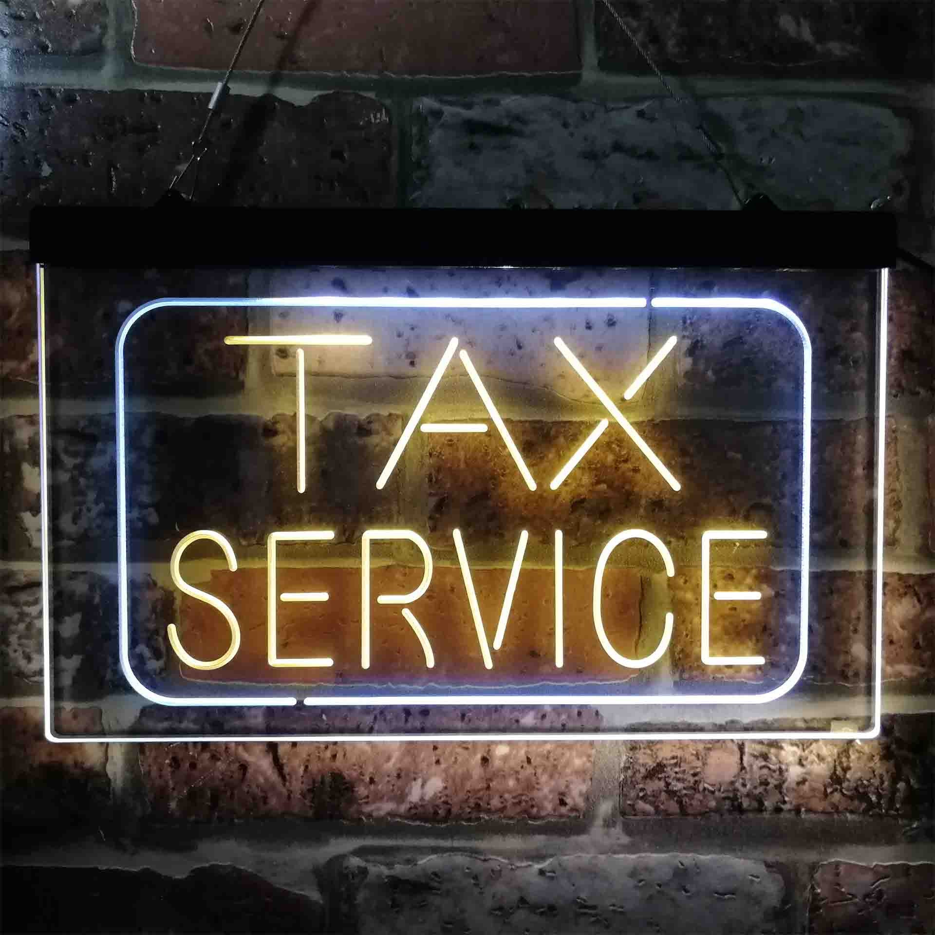 Tax Service Company Dual Color LED Neon Sign St6-i3894 | Etsy