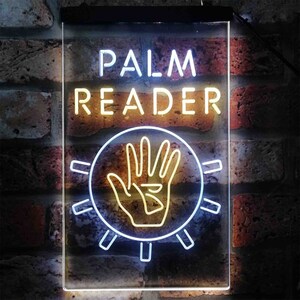 Palm Reader Hand Display Dual Color LED Sign St6-i3933 - Etsy