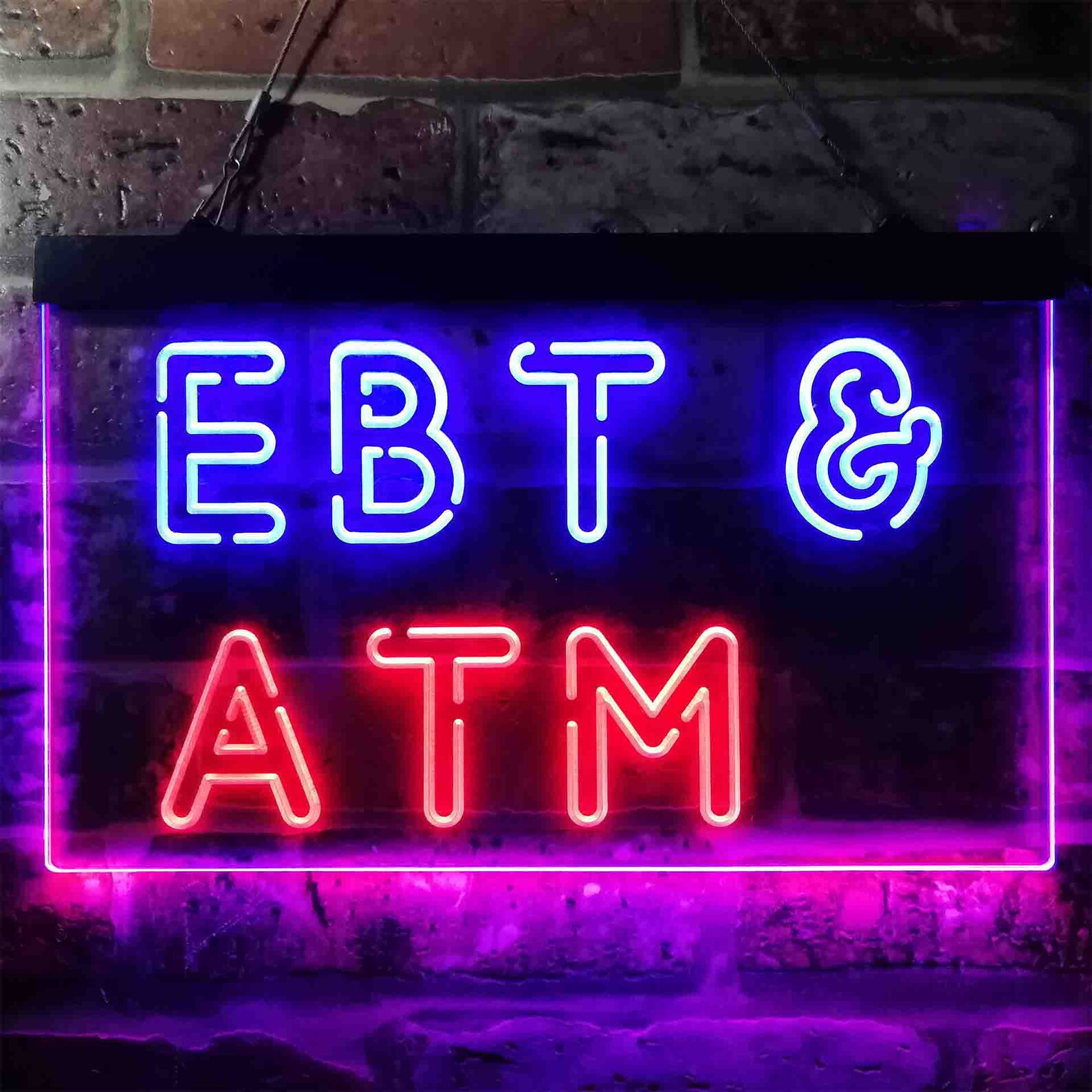 EBT & ATM Shop Dual Color LED Neon Sign St6-i3848 - Etsy UK