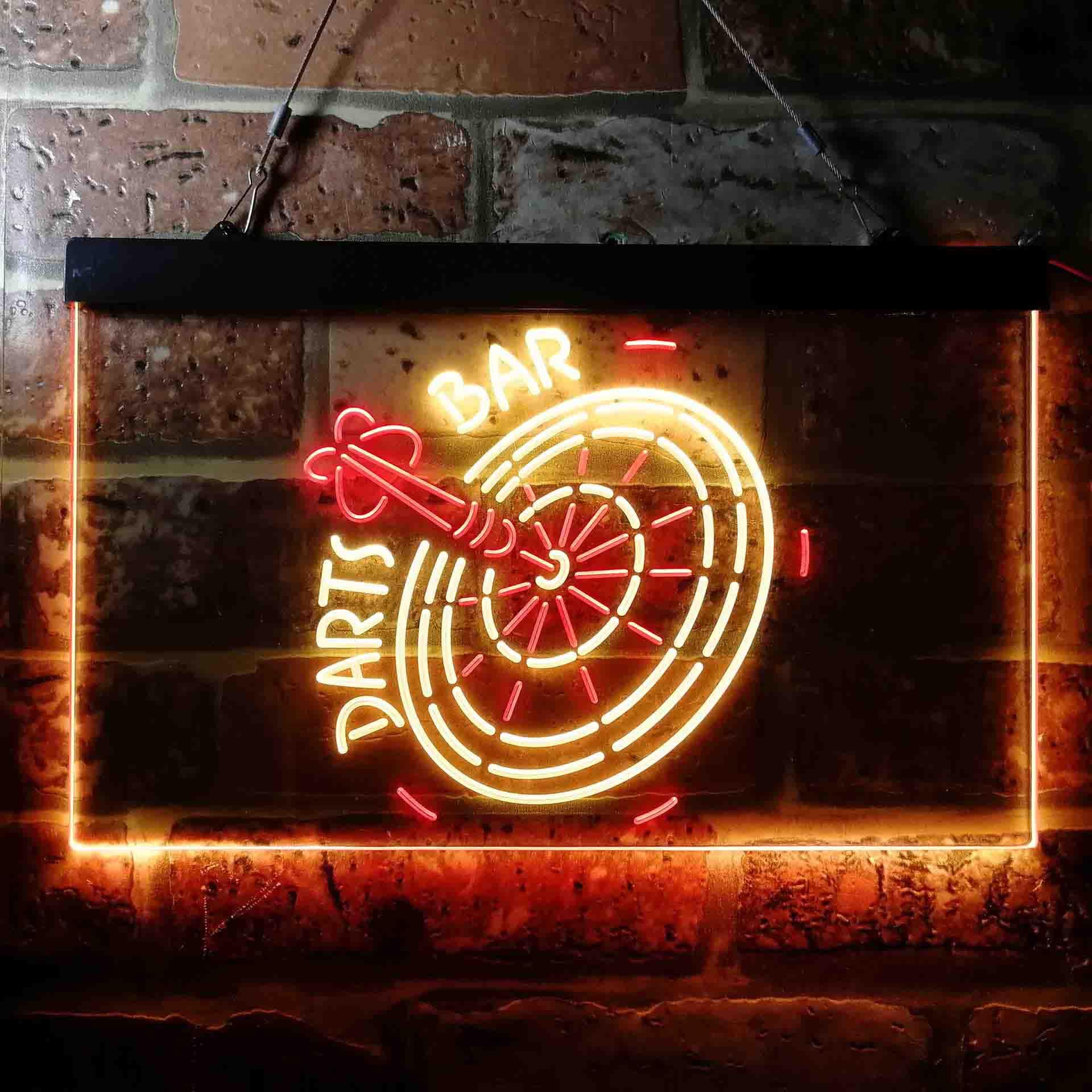 Darts Bar Club Scoreboard Dual Color LED Neon Sign st6-i3682 | Etsy