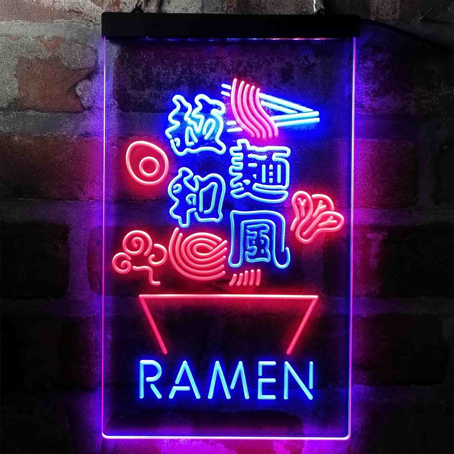 Ramen Bowl Japanese Style Dual Color LED Sign St6-i3970 | Etsy