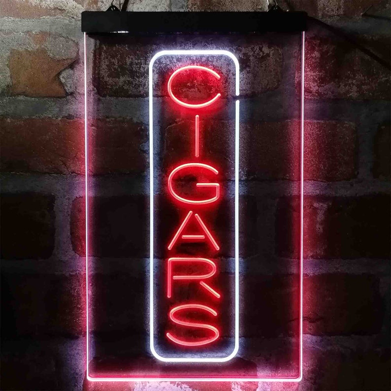 Cigars Vertical Display Dual Color LED Sign St6-i3980 - Etsy