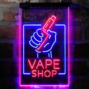 Vape Shop Holding Hand Display Dual Color LED Sign St6-i4018 - Etsy