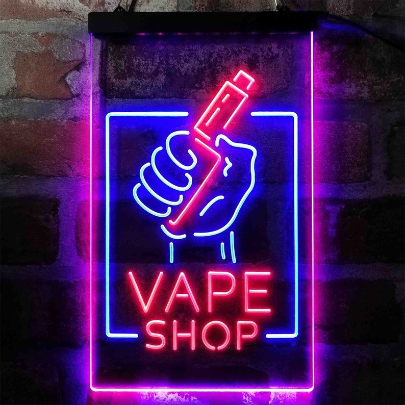 Vape Shop Holding Hand Display Dual Color LED Sign St6-i4018 - Etsy