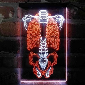 Human Body Skeleton Bond Art Dual Color LED Sign St6-i4063 - Etsy