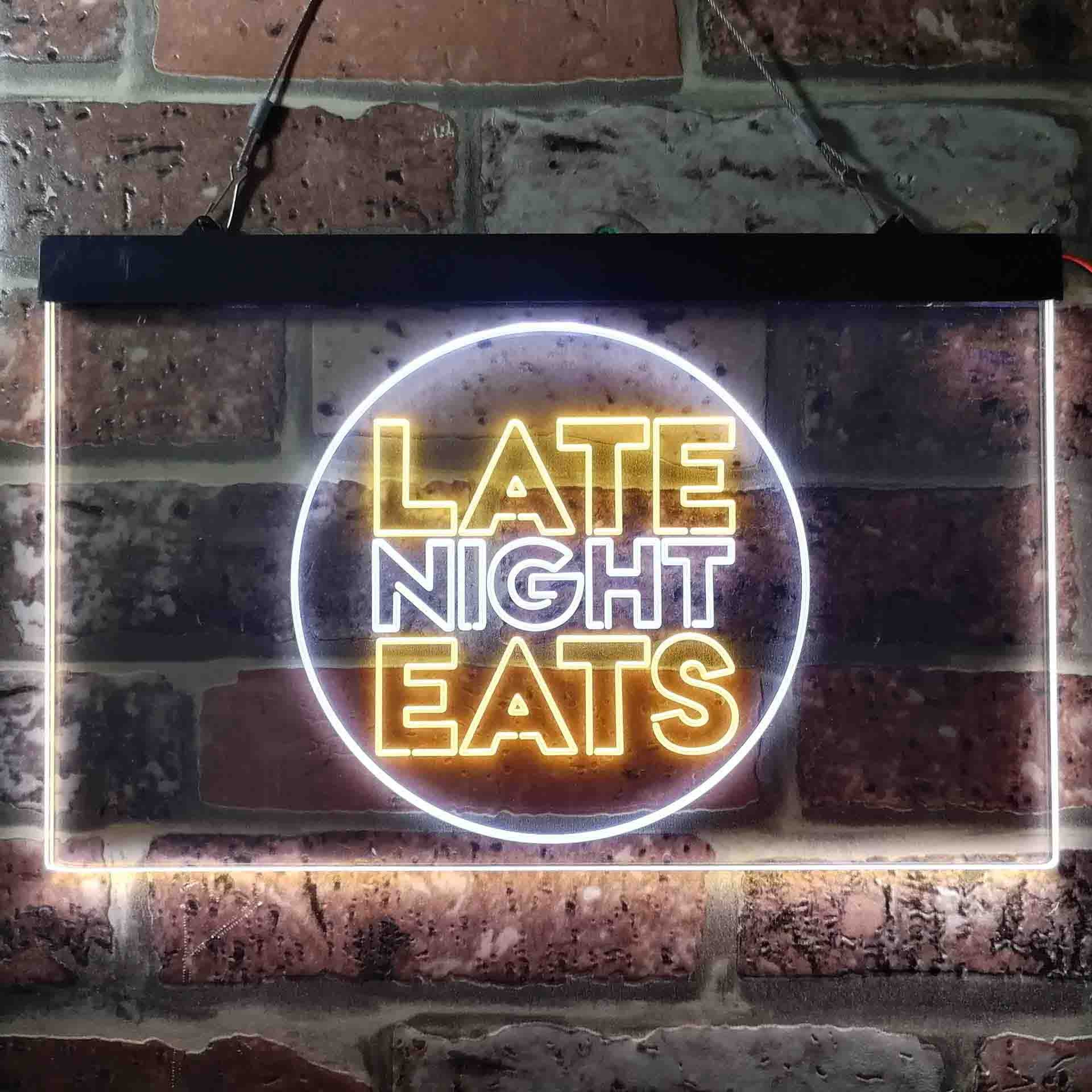 Late Night Eat CafÃ© Restaurant Display Business Open Dual Color LED ...
