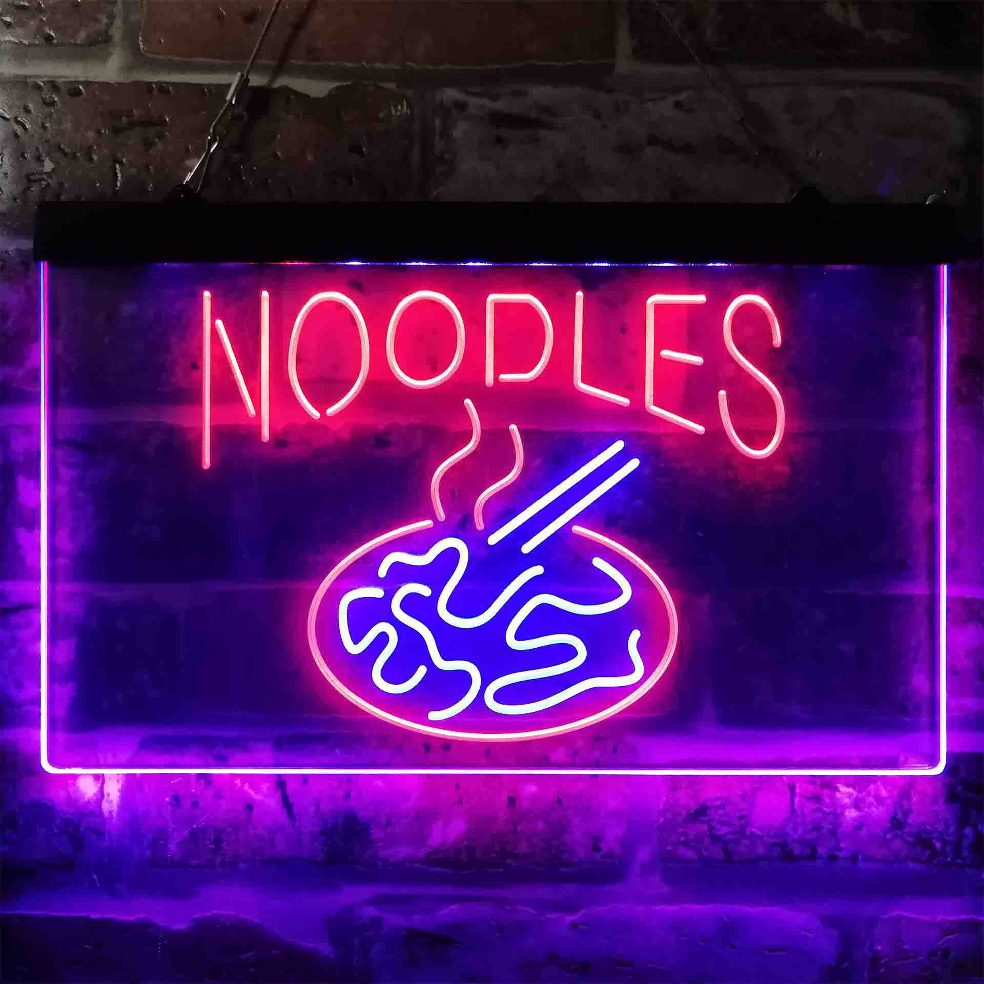 Noodles Fire Snack Shop Dual Color LED Neon Sign st6-i3855 | Etsy