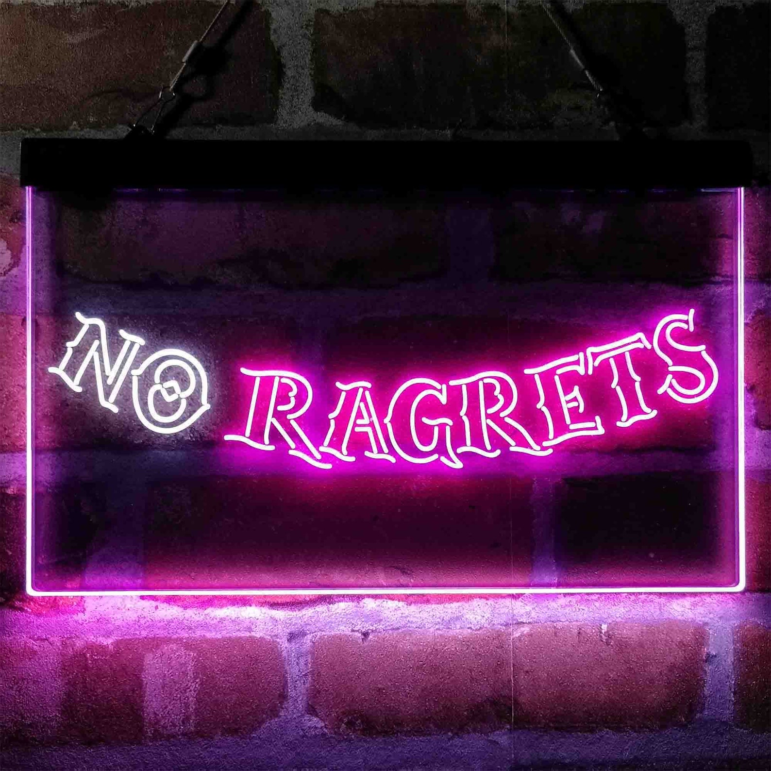 No Ragrets Tattoo Art Dual Color LED Neon Sign St6-i4057 | Etsy