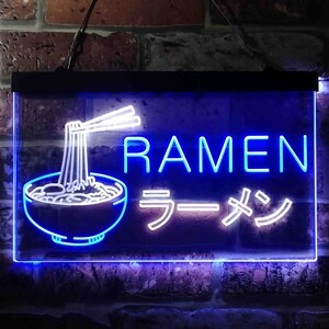 Ramen Japanese Noodles Shop Display Dual Color LED Neon Sign St6-i3613 ...