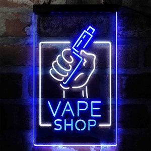 Vape Shop Holding Hand Display Dual Color LED Sign St6-i4018 - Etsy