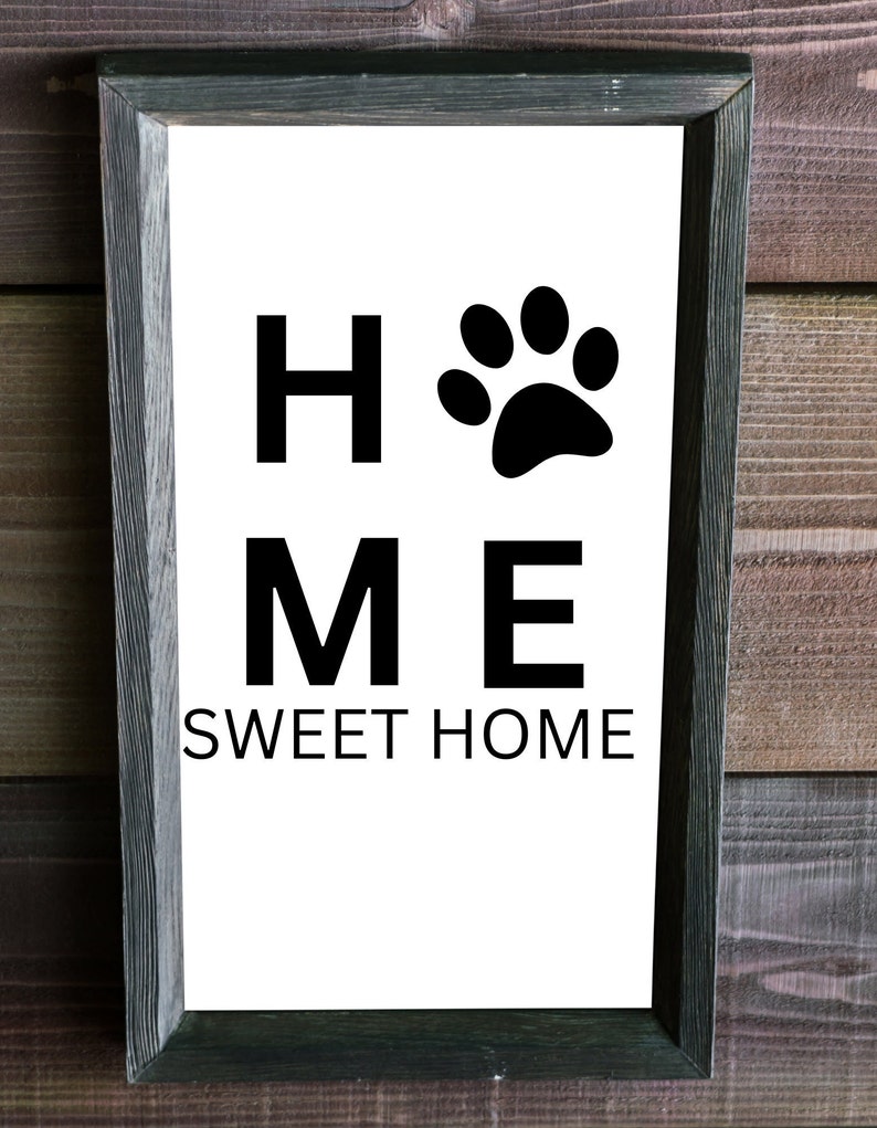 HOME Paw Print SVG Digital Download - Etsy