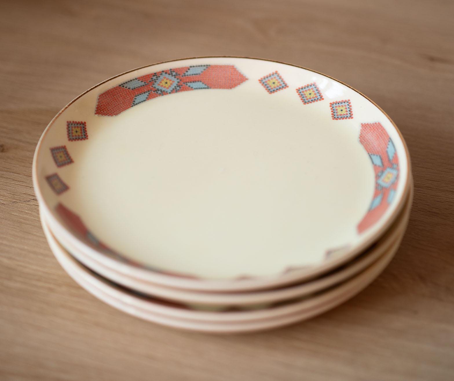 WS George Cavitt-shaw Iroquois Red | Set of 4 Appetizer Plates, 6.25 ...