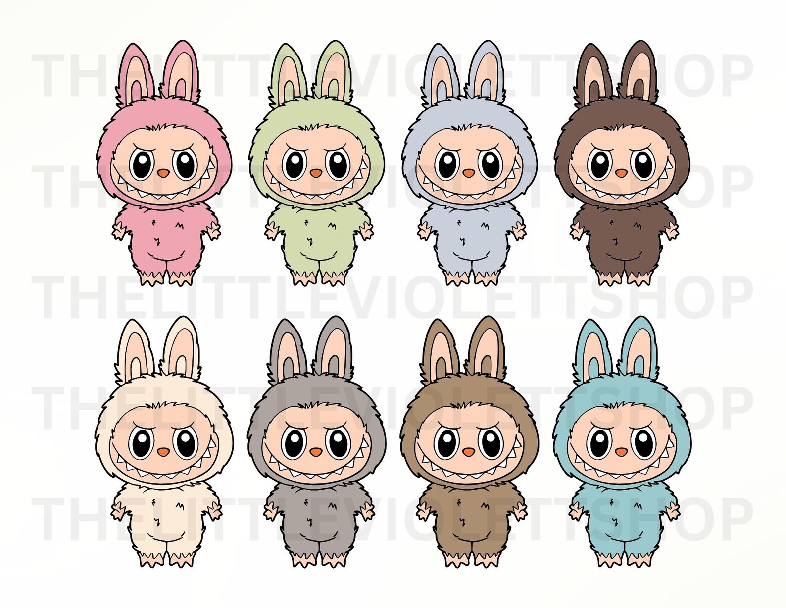 Labubu, Labubu Clip Art, Labubu Art, Labubu SVG, Labubu PNG, digitaler ...