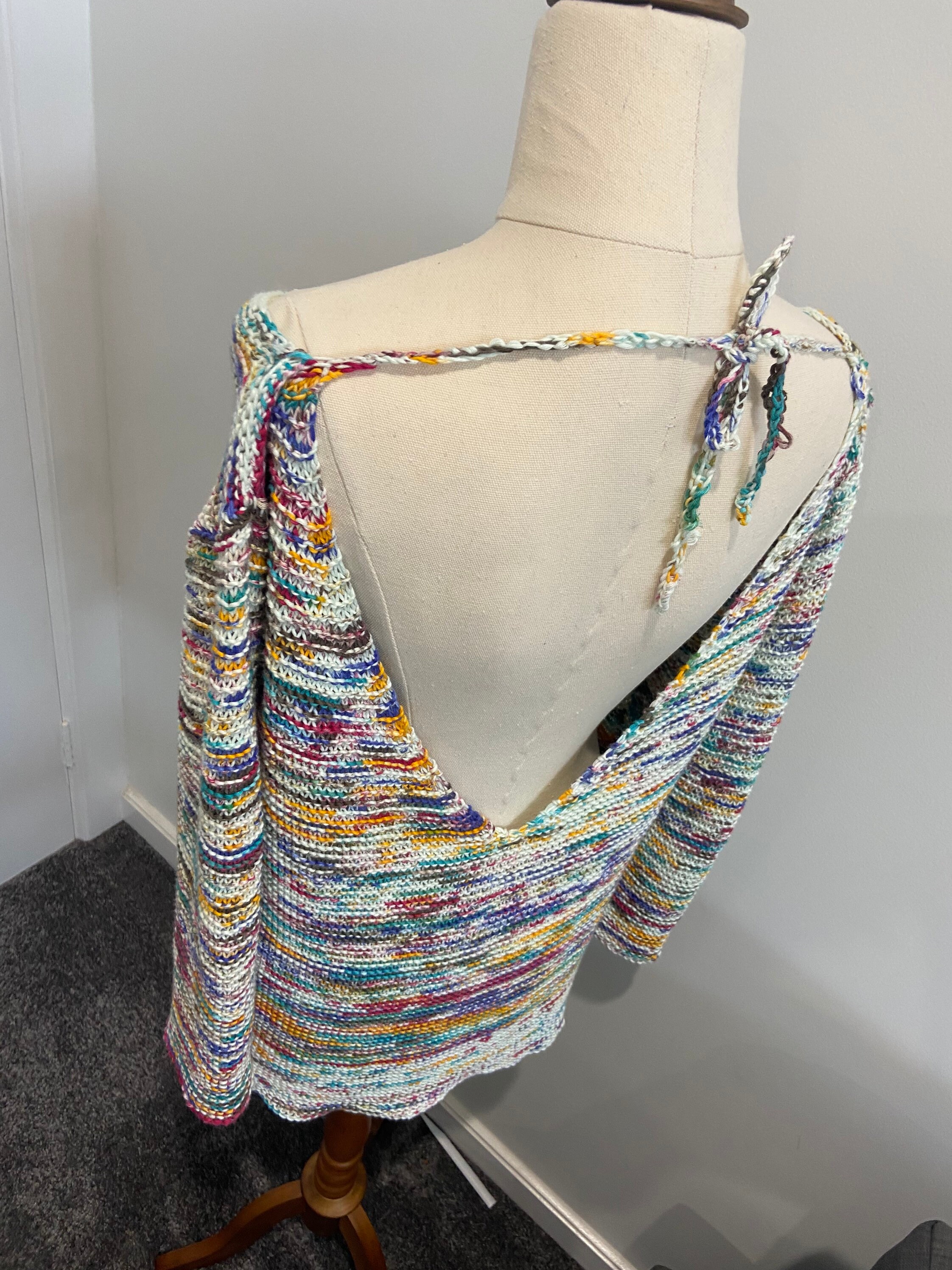 Handmade colourful knit sweater - Etsy.de