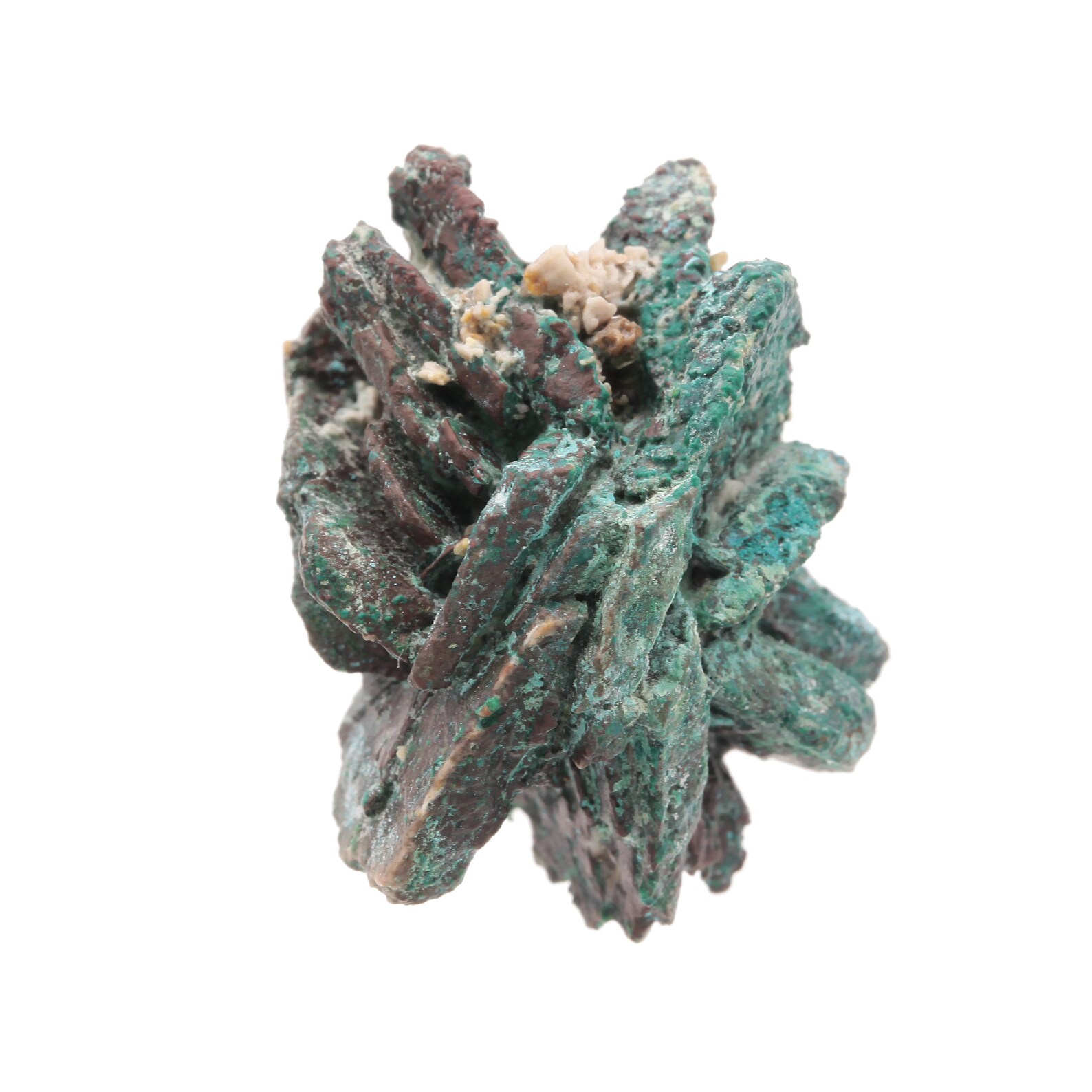 Copper Pseudomorph After Azurite ("copper Rose") With Malachite ...