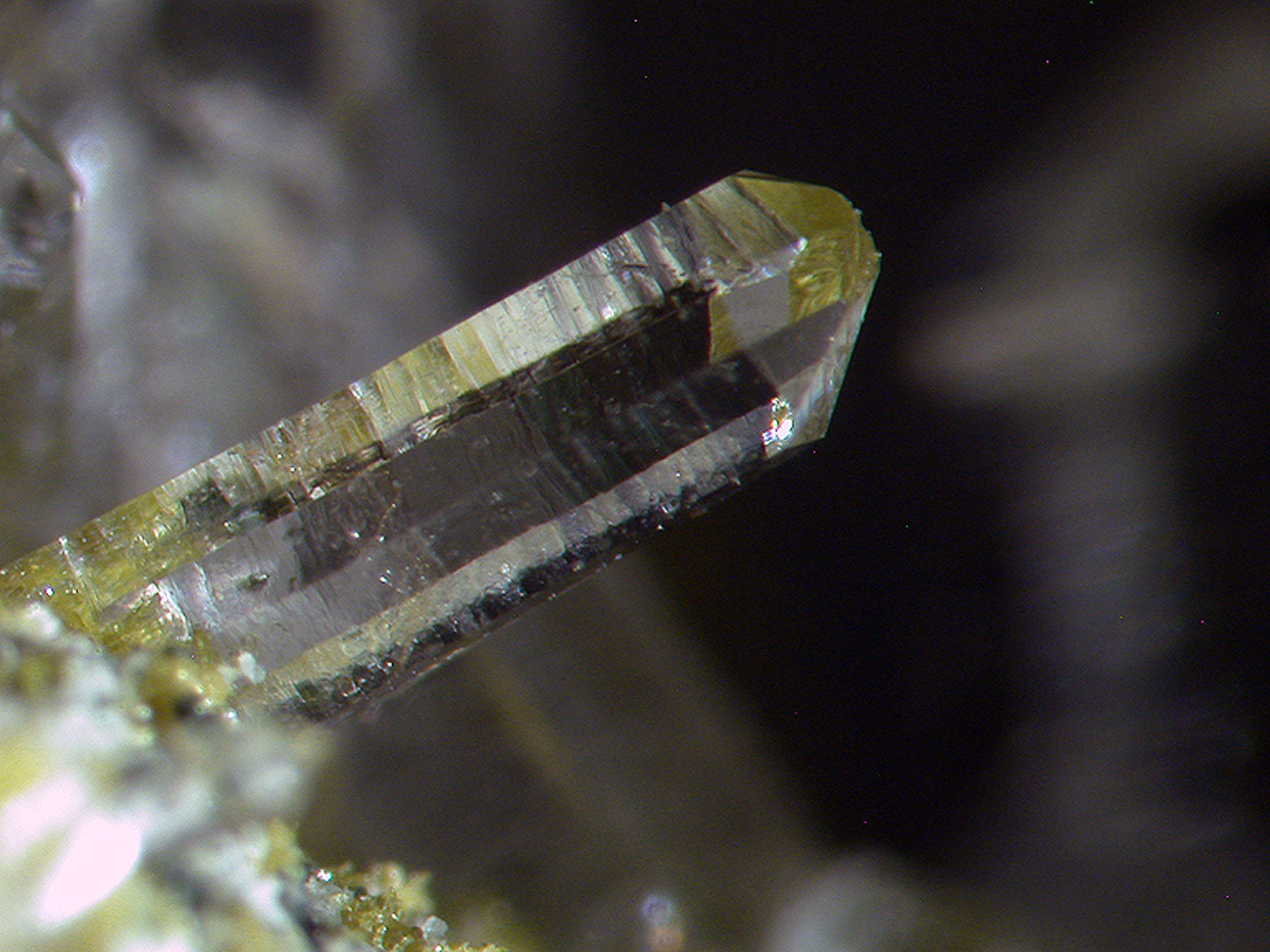 Quartz with Epidote / Locality - Replacement Ore Body, Camp Bird Mine ...