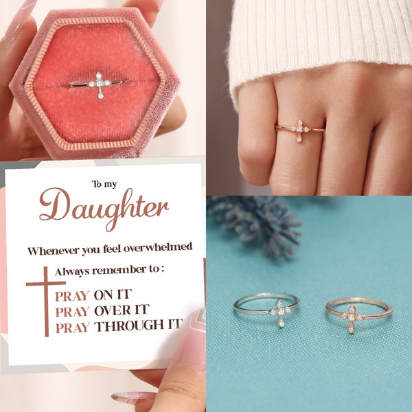 Cross Rings for Women - Etsy