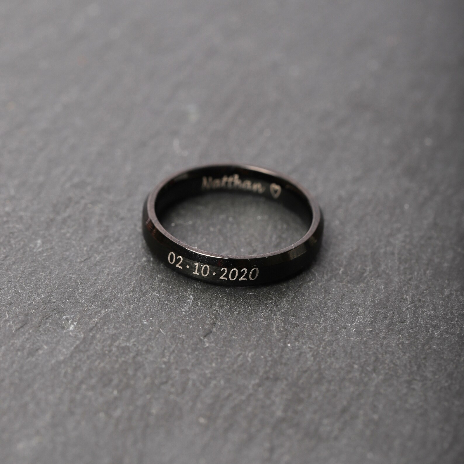 Personalized Matching Rings for Couple Valentines Day Gifts Couple ...