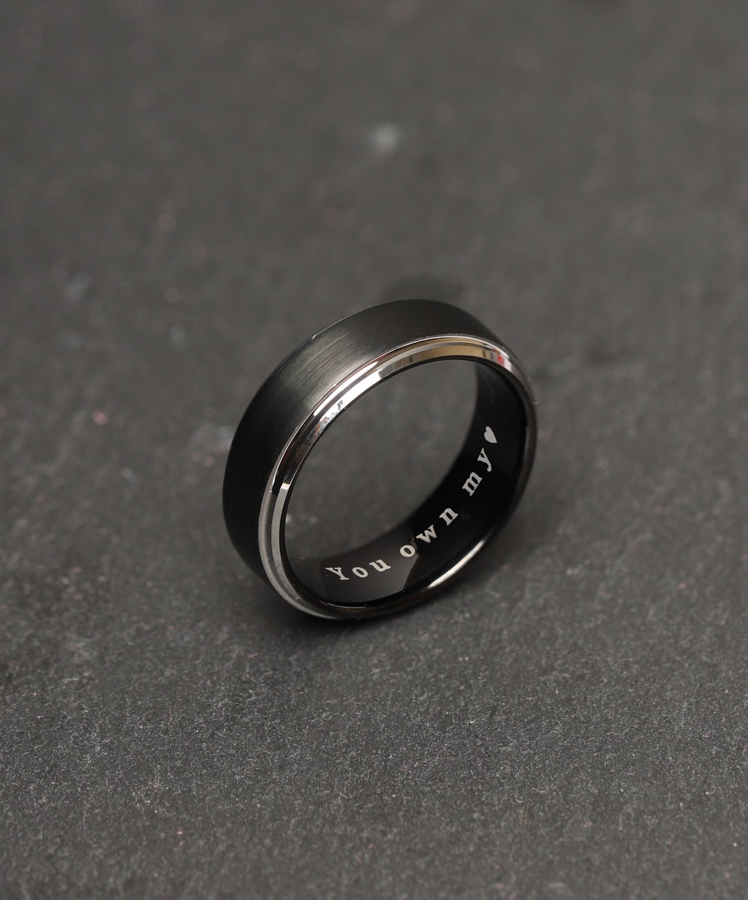 Personalized Promise Ring for Him - Unique Ring for Husband - Husband ...
