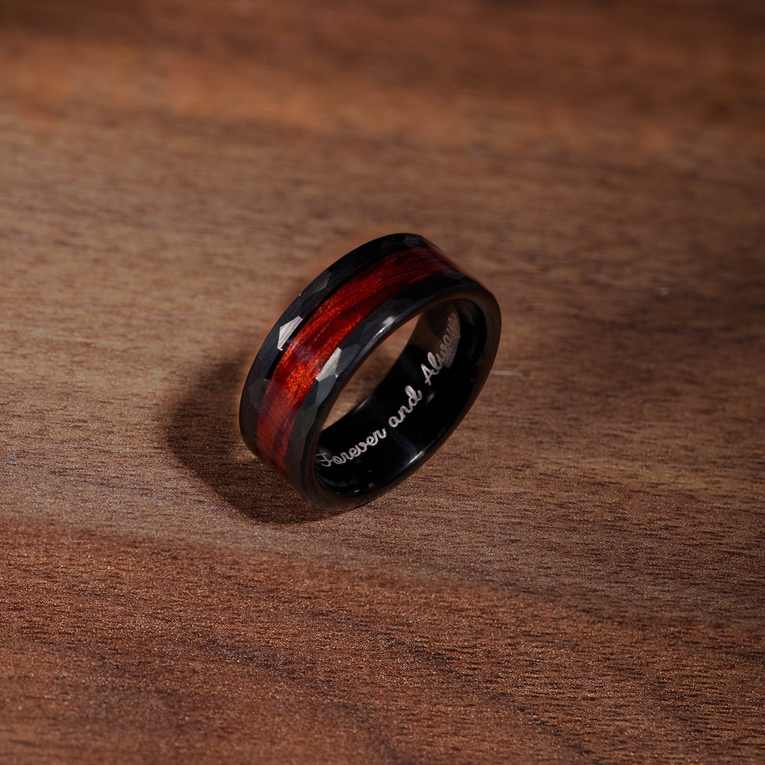 Personalized Band Ring for Men With Custom Engraving • Unique Valentine ...