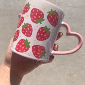 Strawberry Mug| Mug Perfect for Coffee, Tea - Etsy