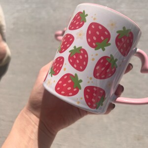 Strawberry Mug| Mug Perfect for Coffee, Tea - Etsy