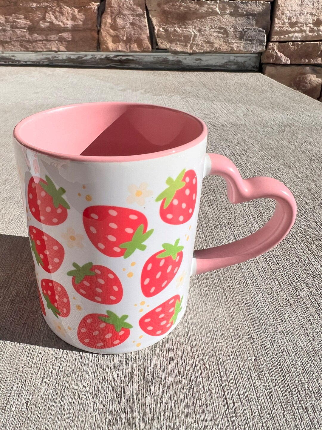 Strawberry Mug| Mug Perfect for Coffee, Tea - Etsy