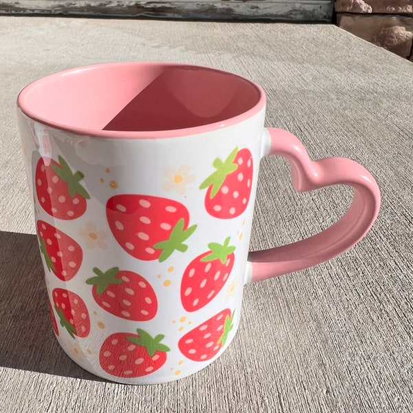 Strawberry Mugs - Etsy