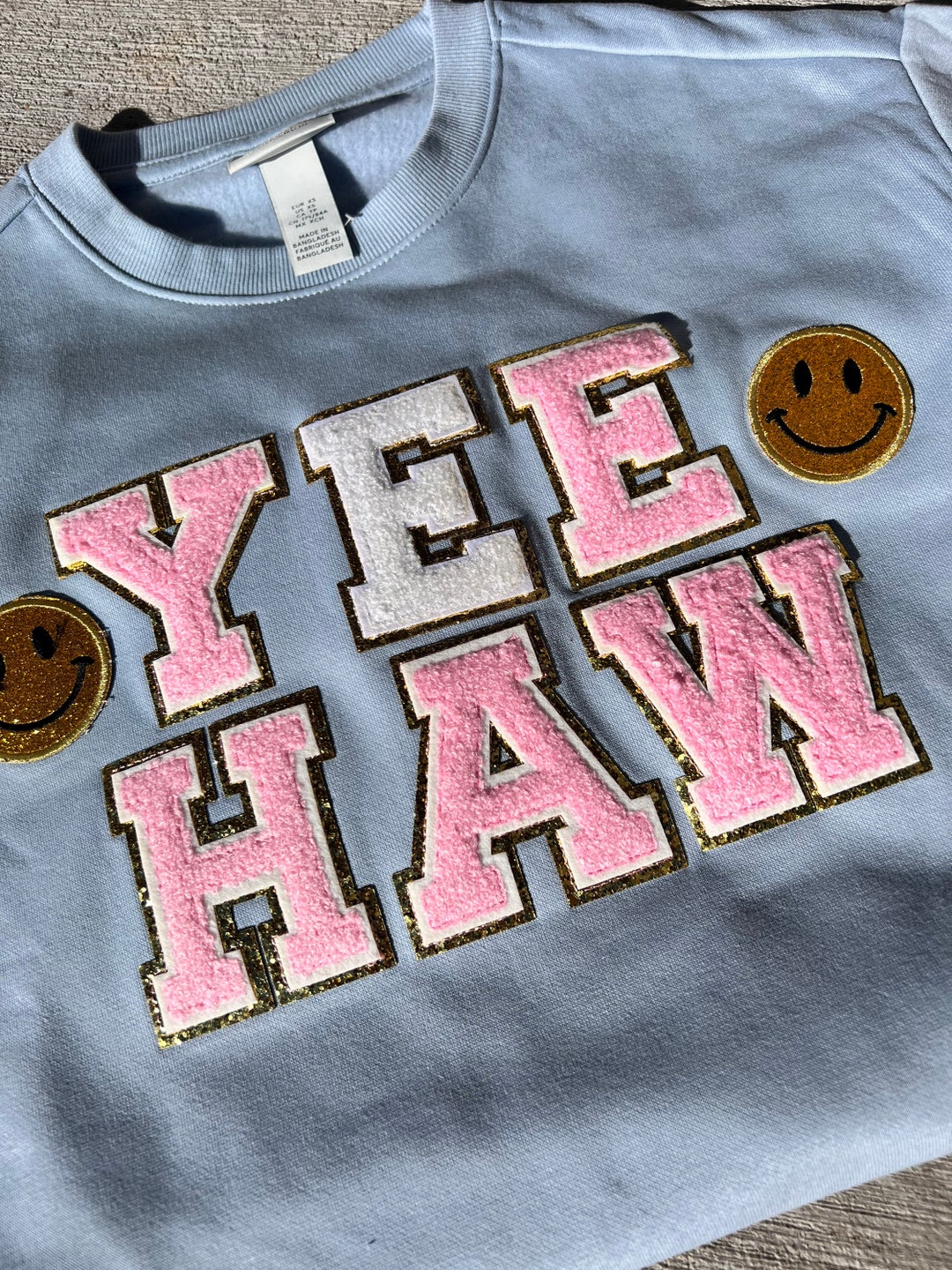 Personalized Chenille Sweatshirt, Trendy Sweatshirts, Varisty Letter ...