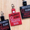 Medical Alert Keychain Charm Tag Custom Medical Key Charm Tag Asthma ...