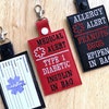 Medical Alert Keychain Charm Tag | Custom Medical Key Charm Tag ...