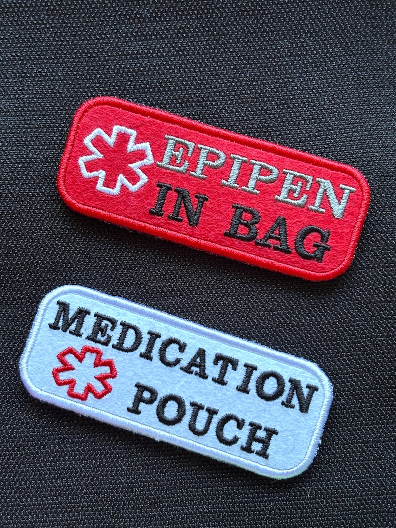 Custom Embroidered Medical Alert Patch: Hook & Loop Fastener ...