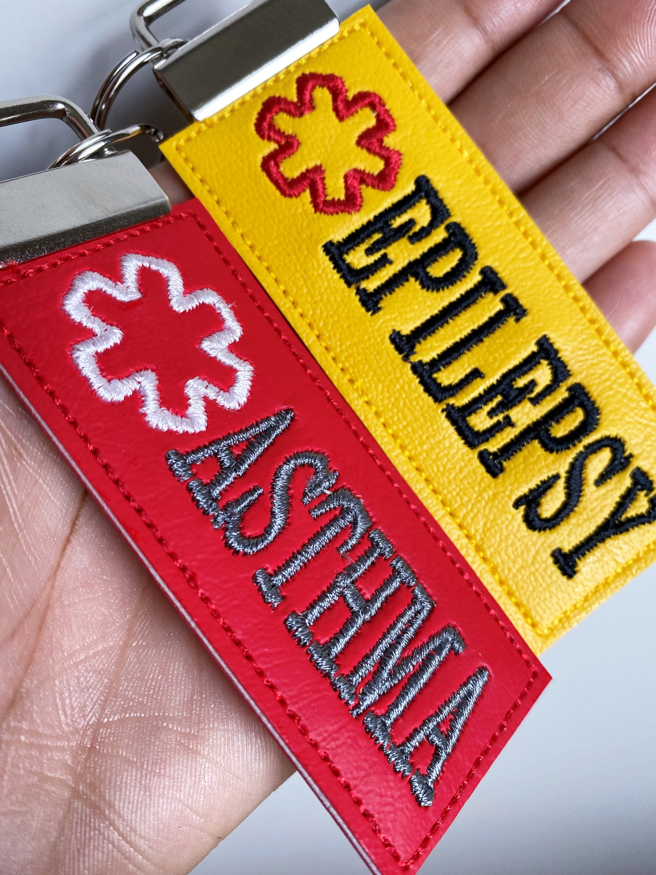 Medical Alert Keychain Charm Tag Custom Medical Key Charm - Etsy