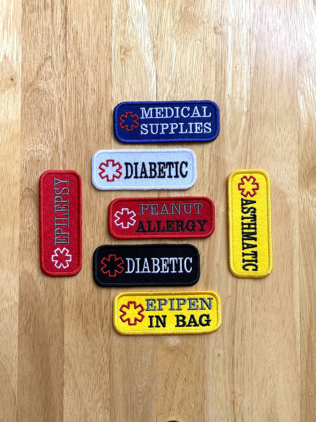 Custom Embroidered Medical Alert Patch: Iron-on or Sew-on Felt - Etsy