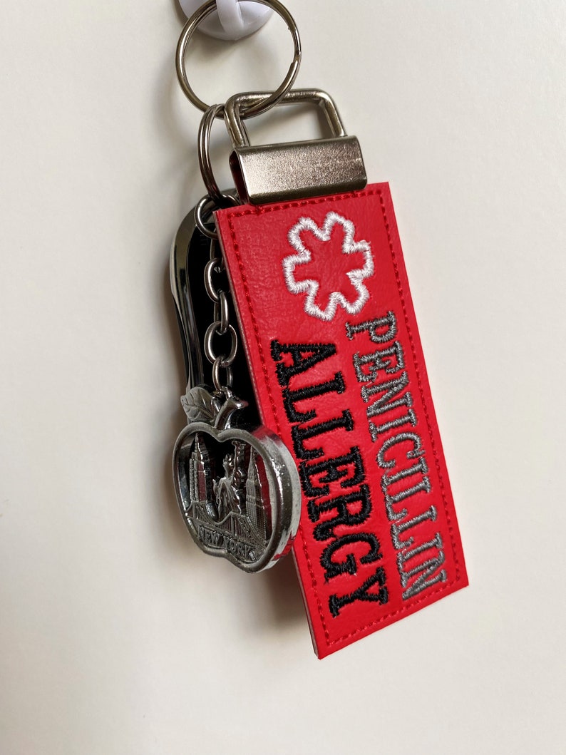 Medical Alert Keychain Charm Tag | Custom Medical Key Charm Tag ...