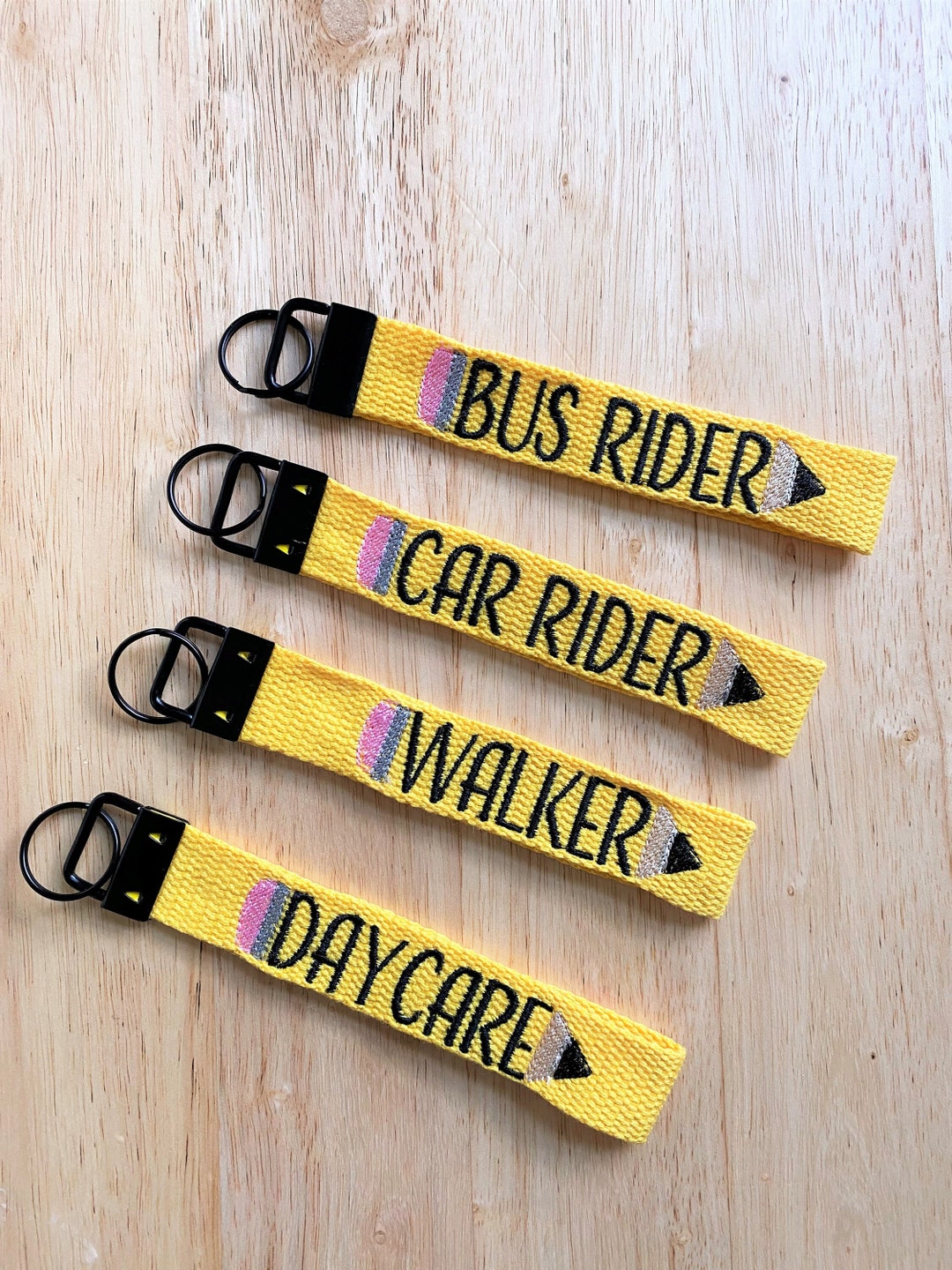 Pencil Style School Backpack Tag | Bus Rider Tag | Car Rider Yellow ...