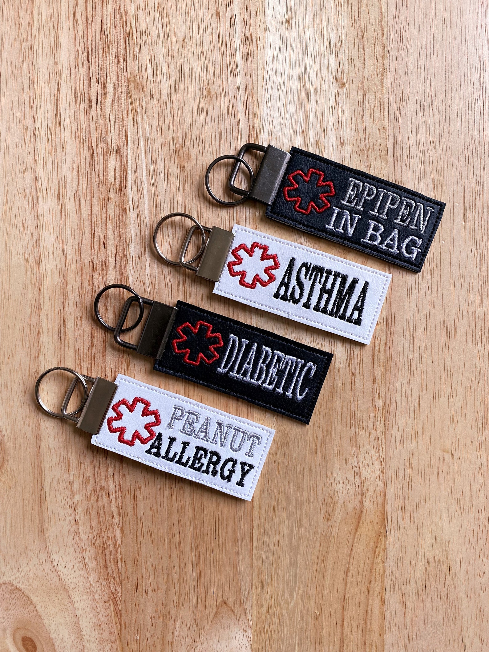 Medical Alert Keychain Charm Tag Custom Medical Key Charm - Etsy