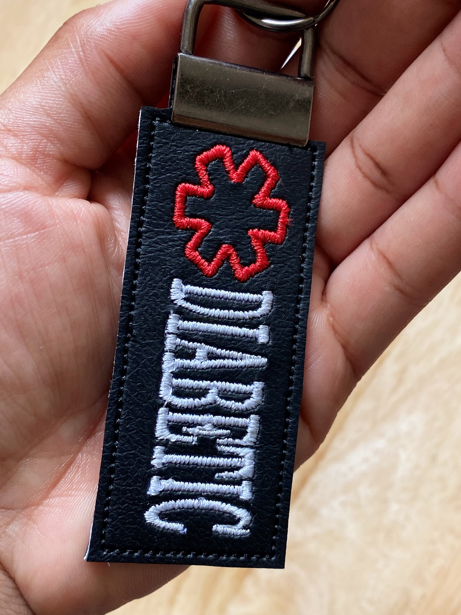 Medical Alert Keychain Charm Tag Custom Medical Key Charm - Etsy