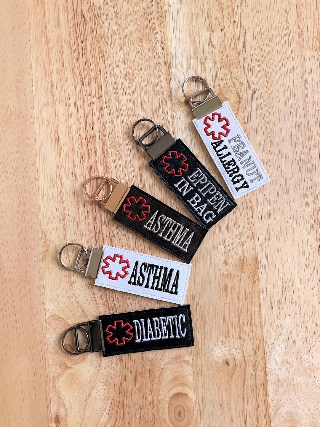 Medical Alert Keychain Charm Tag | Custom Medical Key Charm Tag ...