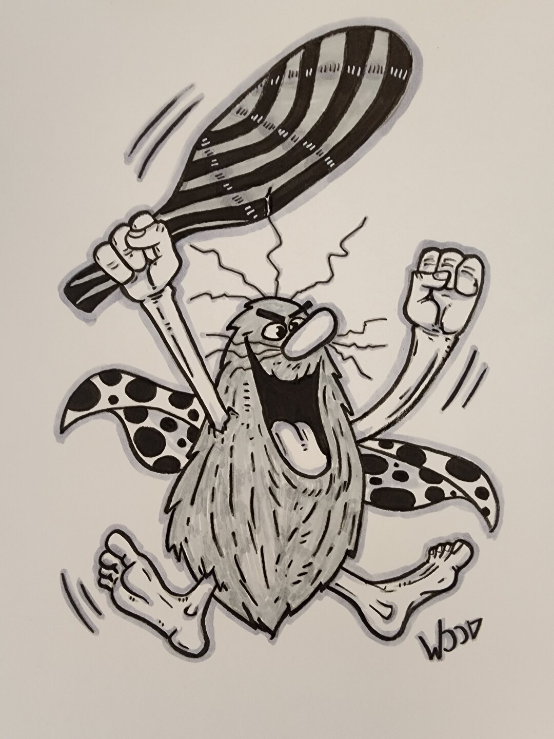 Captain Caveman Original Art - Etsy