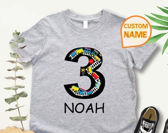 Train Third Birthday Shirt - Etsy