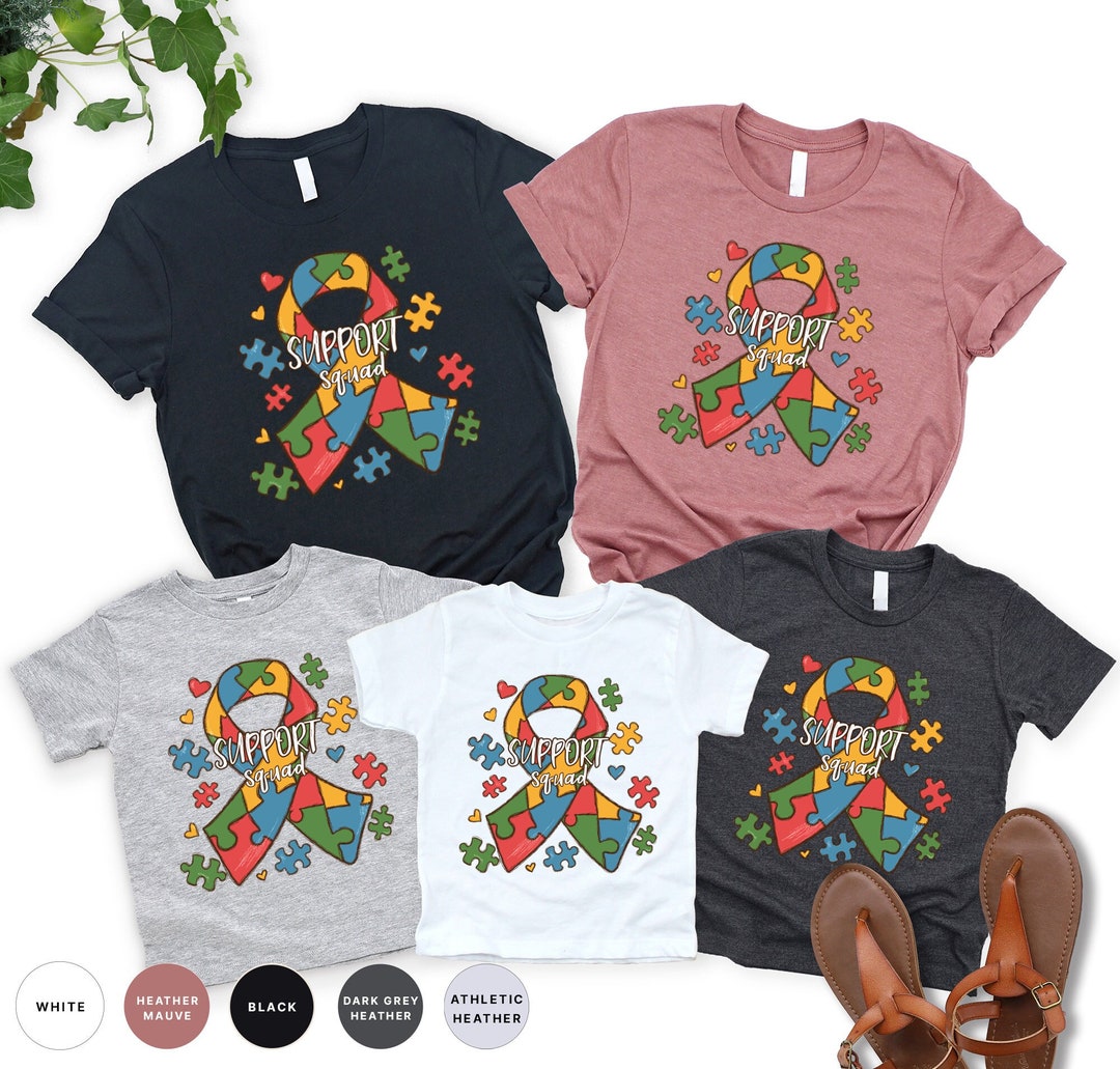 Autism Support Squad Sweatshirt, Autism Day Gift T Shirt, Autism ...