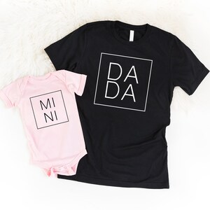 Family Matching Outfits, Mama Mini Dada Gift Shirts, Mom Dad Baby ...