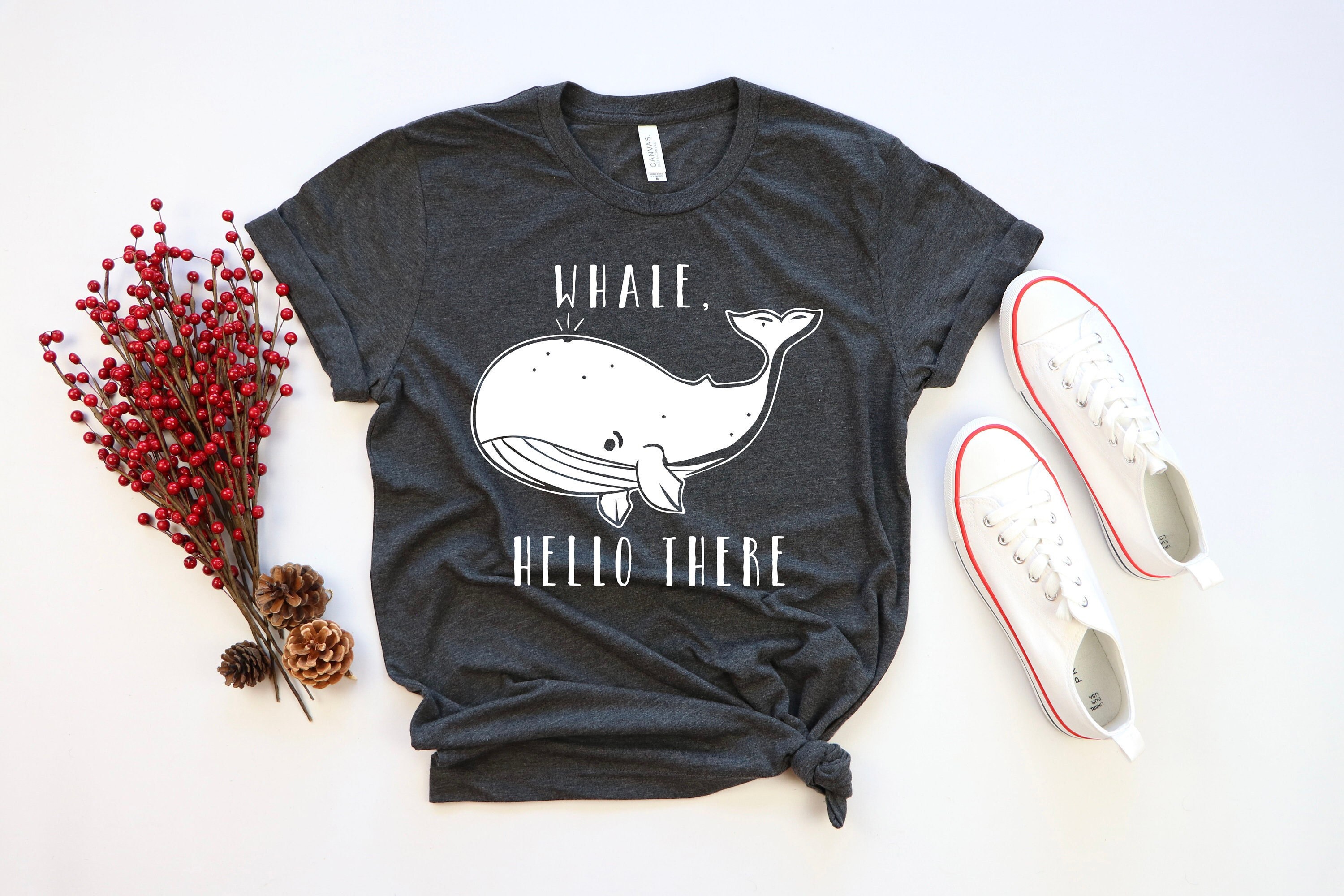 Whale Hello There Whale Shirt Whale Pun Shirt Animal Lover - Etsy