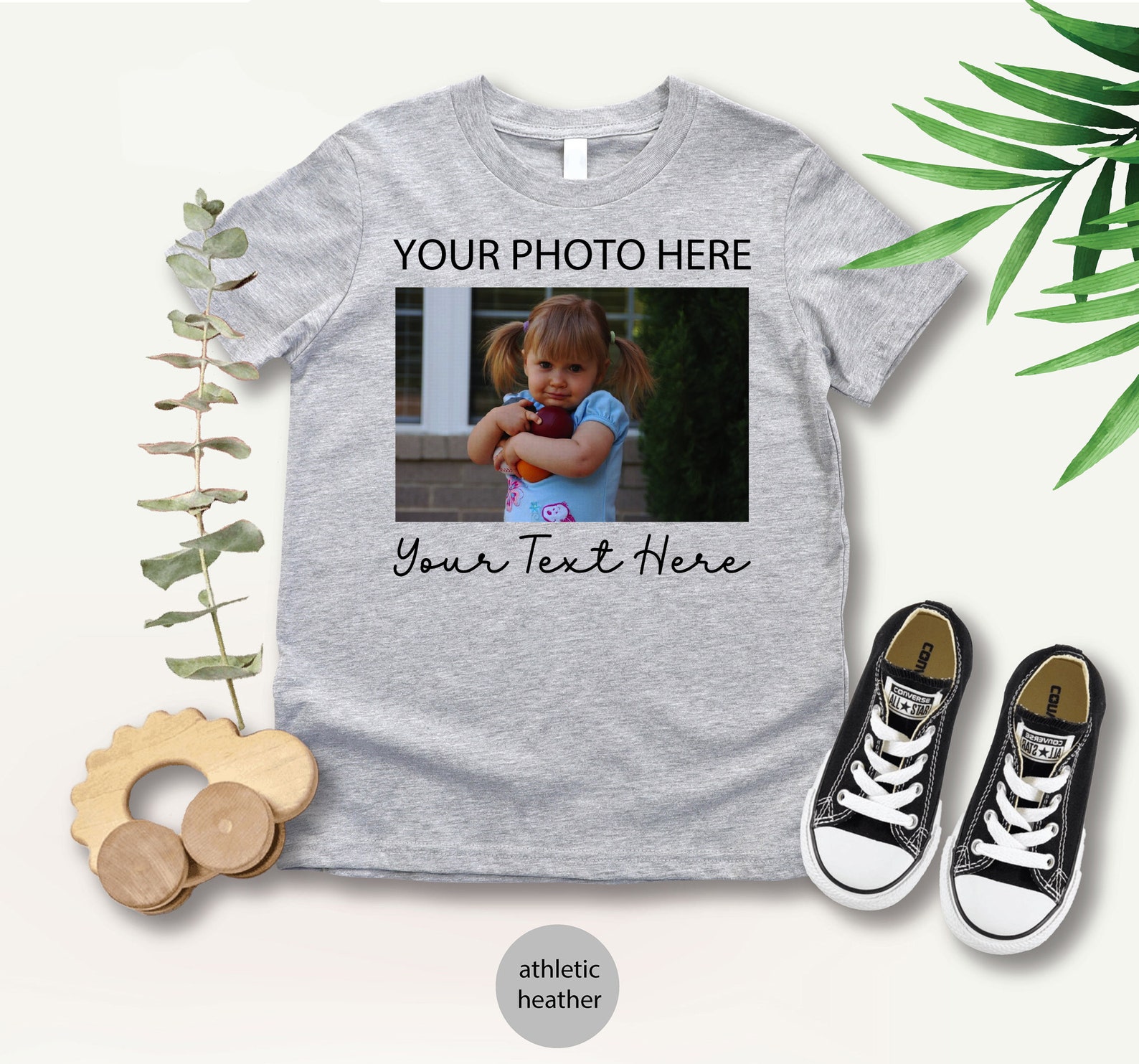 Custom Photo Baby Tshirt, Custom Toddler Photo Gift T Shirt, Family Add ...